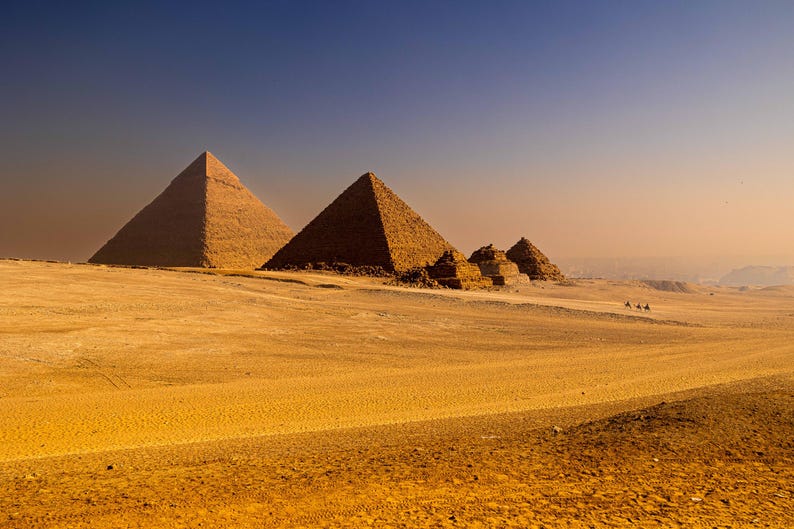 Great Pyramids & Queens' Pyramids of Egypt Photograph - Etsy