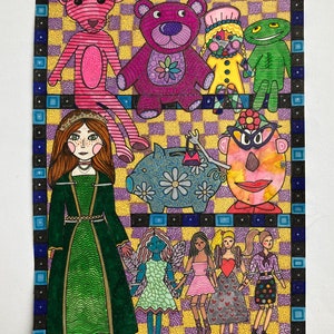 Toy Shop Shelves - A5 Illustration - Etsy