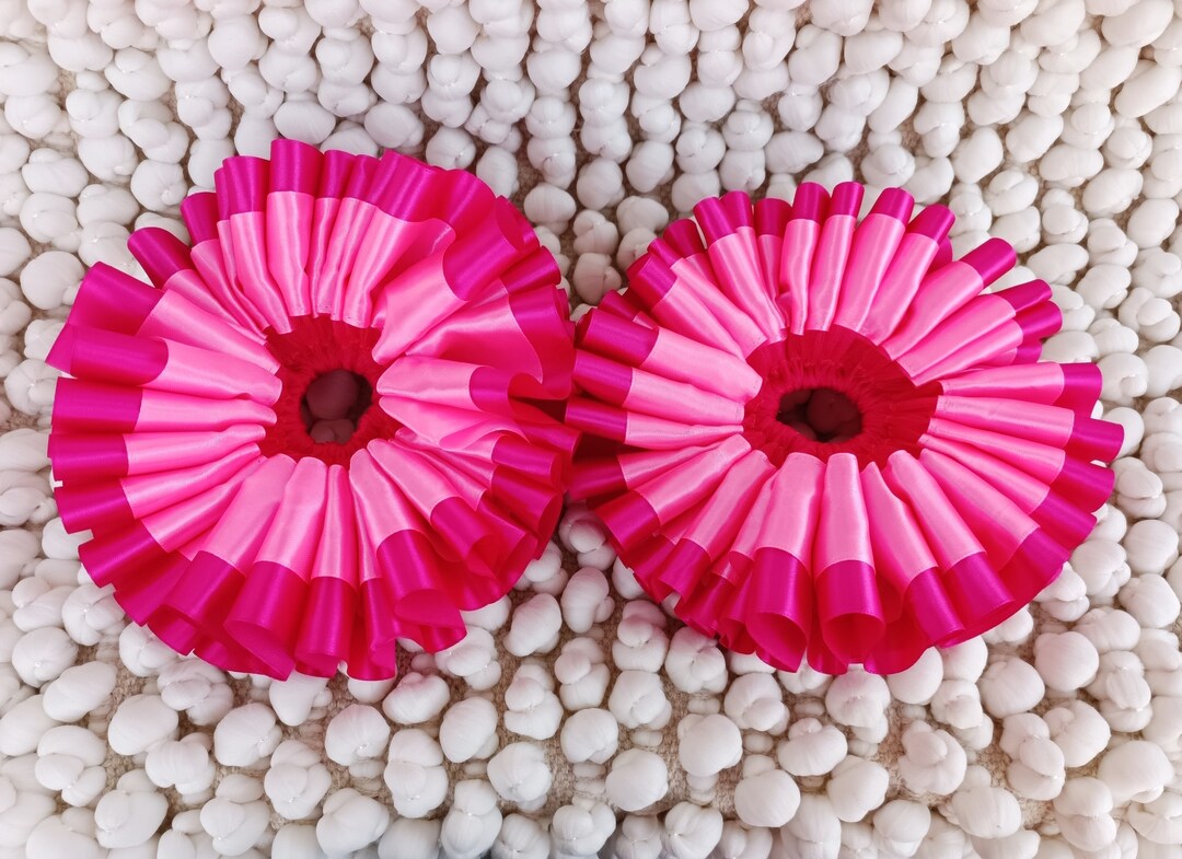 Pink Ruffle Anklets for Baby Girl, Ribbon Ruffle Socks, Tutu Socks - Etsy