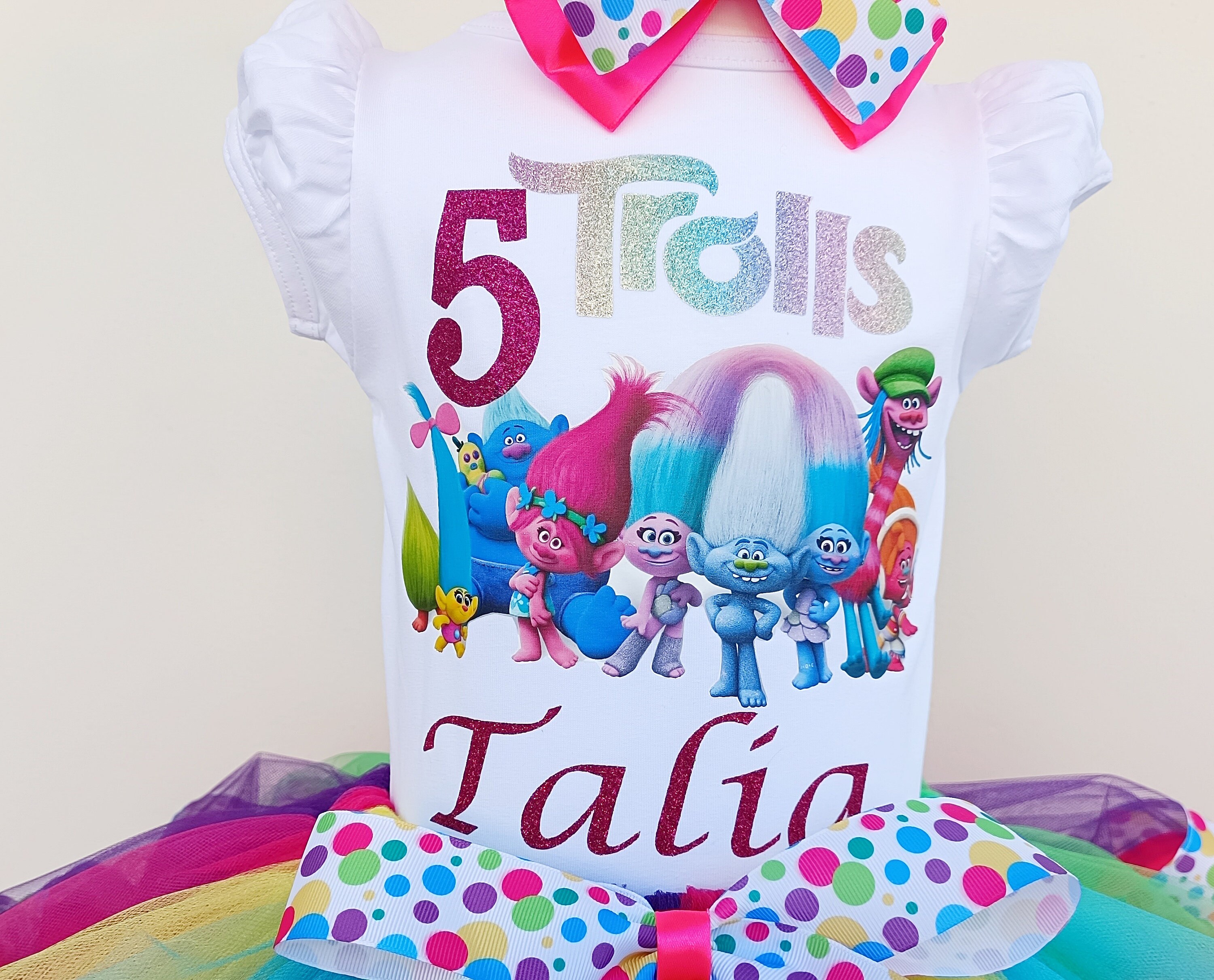 Poppy Troll Birthday Outfit, Trolls Inspired Birthday Custom Outfit ...