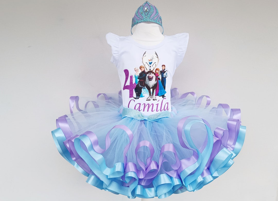 Princess Elsa and Anna Birthday Outfit, Elsa Personalized Custom Outfit ...