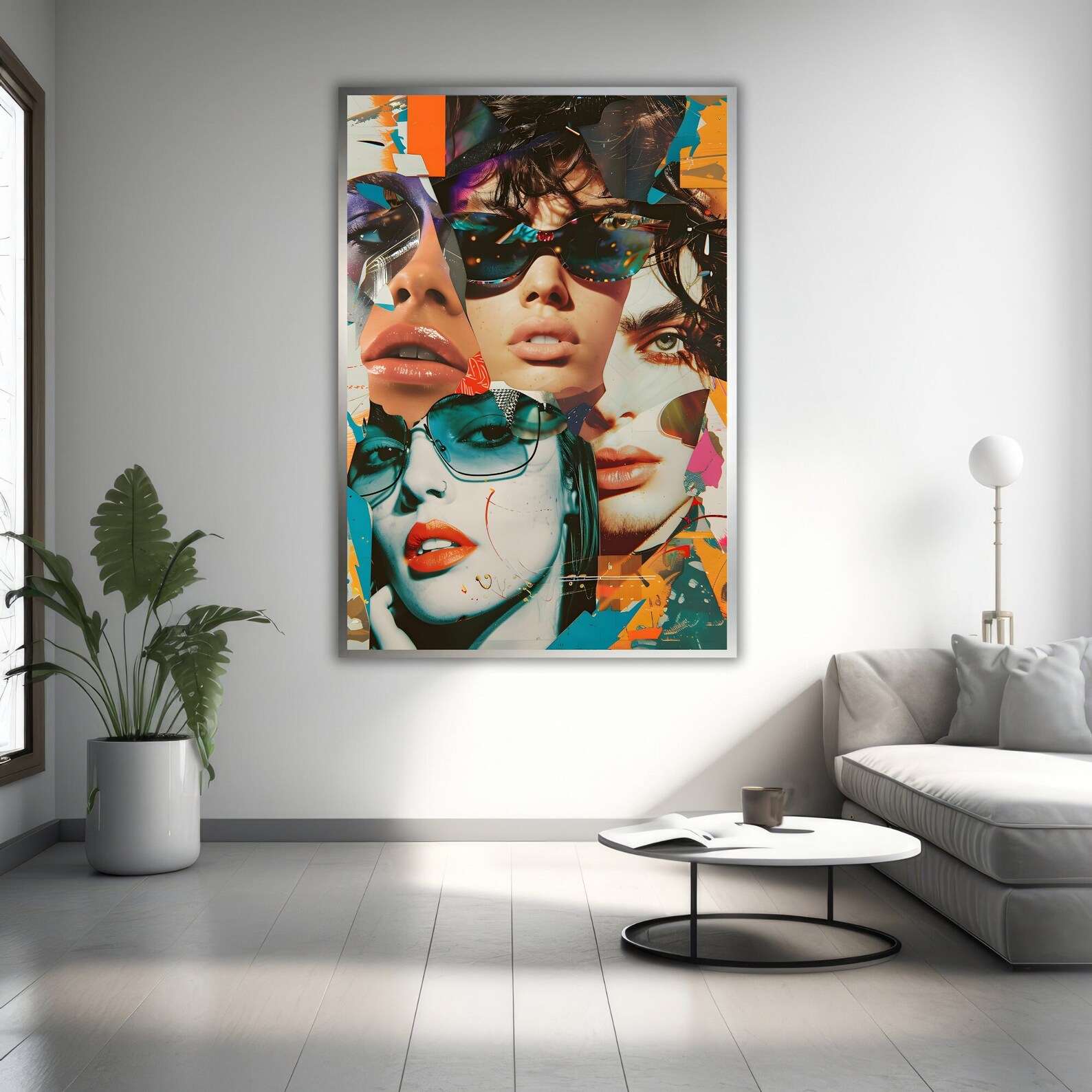 Vibrant Expressions, Youth Group, Pop Art, Colorful Portrait, Modern ...