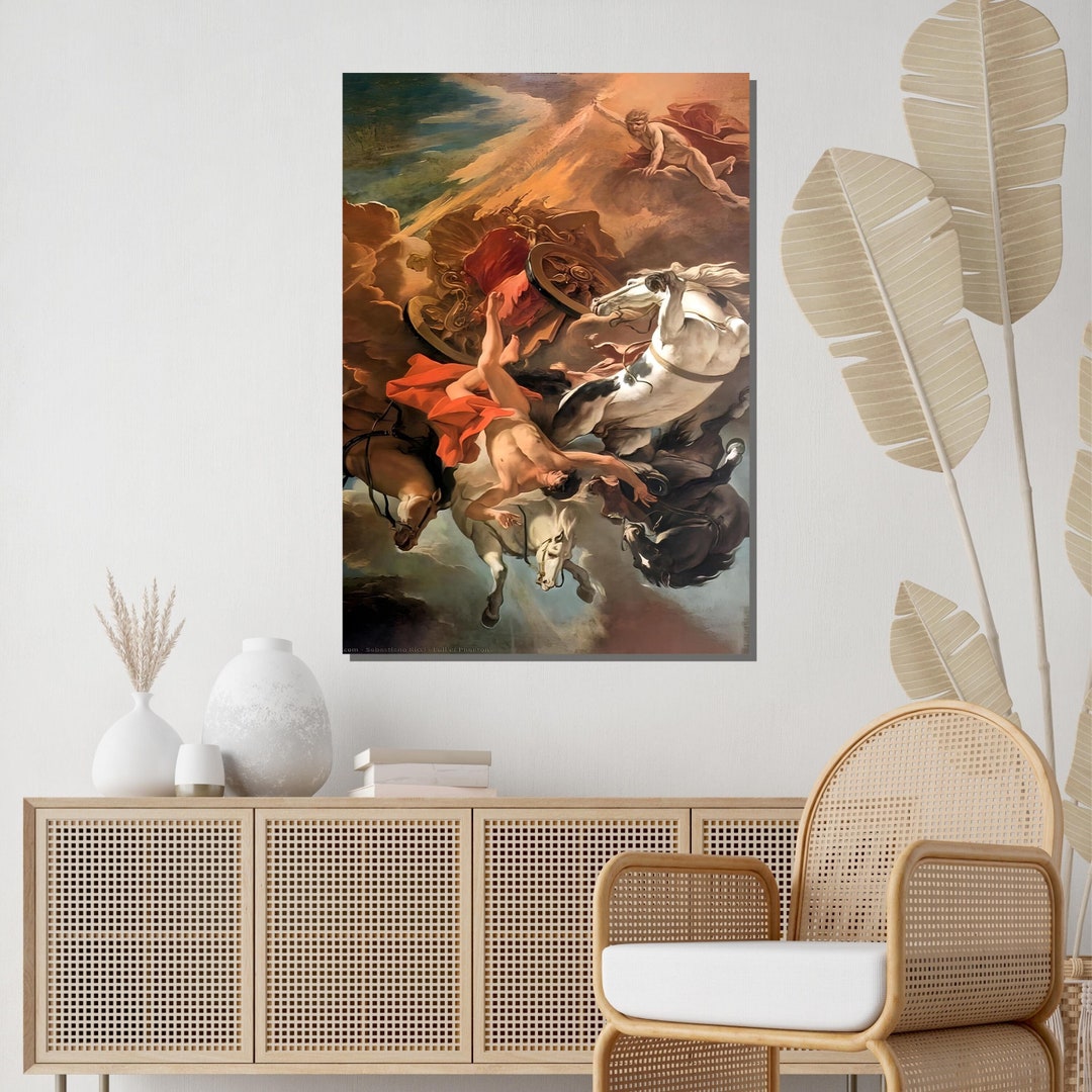 Fall of Phaeton, Mythological Art, Classical Canvas, Historical ...