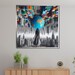Surreal Cityscape With Inverted World, Vibrant Urban Art Print, Unique ...
