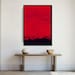 Intense Red Abstract Art, Bold Texture Canvas, Minimalist Red and Black ...