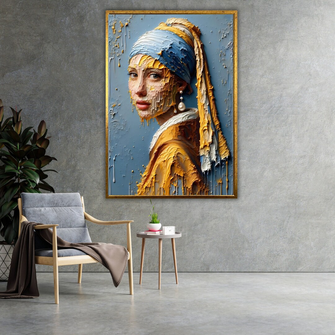 Girl With a Pearl Earring Canvas Print, Classic Art Decor, Wall Art ...