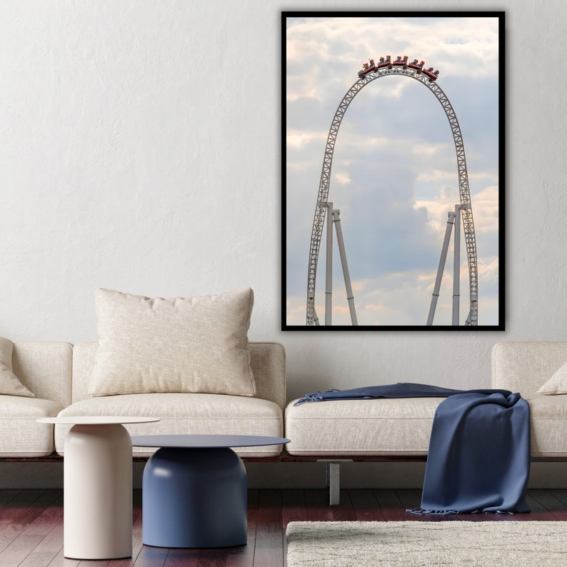 Thorpe Park Roller Coaster Canvas, Thrilling Theme Park Wall Art ...