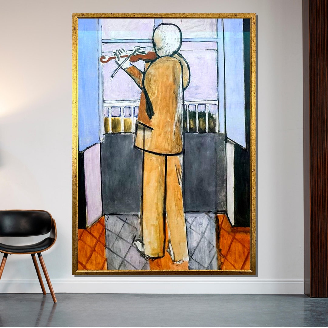 Henri Matisse - Violinist at the Window Canvas, Modern Art Musician ...