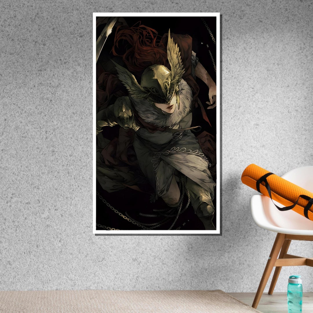 Valkyrie Warrior Canvas, Dark Fantasy Wall Art, Epic Heroine Poster ...