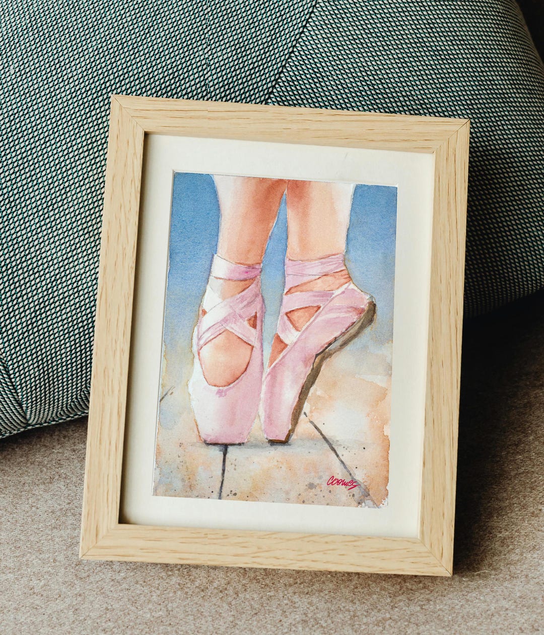WATERCOLOR PRINT: Ballet Slippers - Etsy