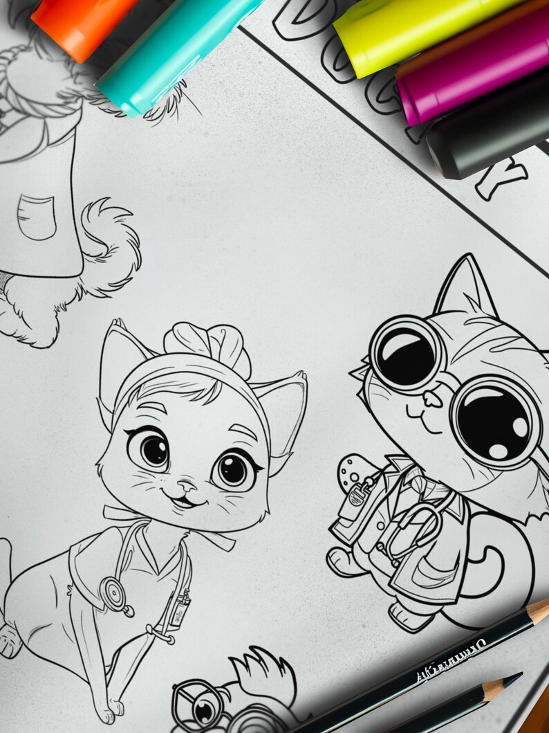 Printable Coloring Pages for Kids Bilingual, English Spanish Vol 1 10 ...