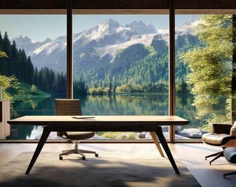 Virtual Home Office Background for Presentations and Work From Home ...