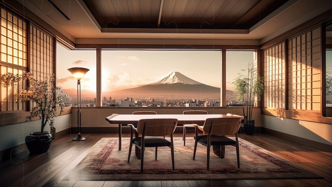 4K Scenic Zoom Virtual Background Office, Microsoft Teams With Massive ...
