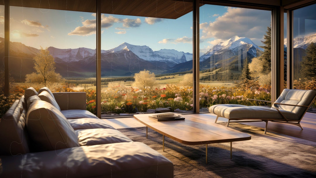 Virtual Home Office Background for Presentations and Work From Home ...