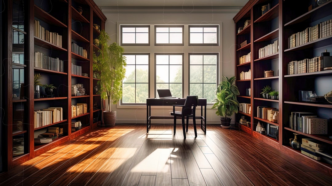 Virtual Home Office Background for Presentations and Work From Home ...