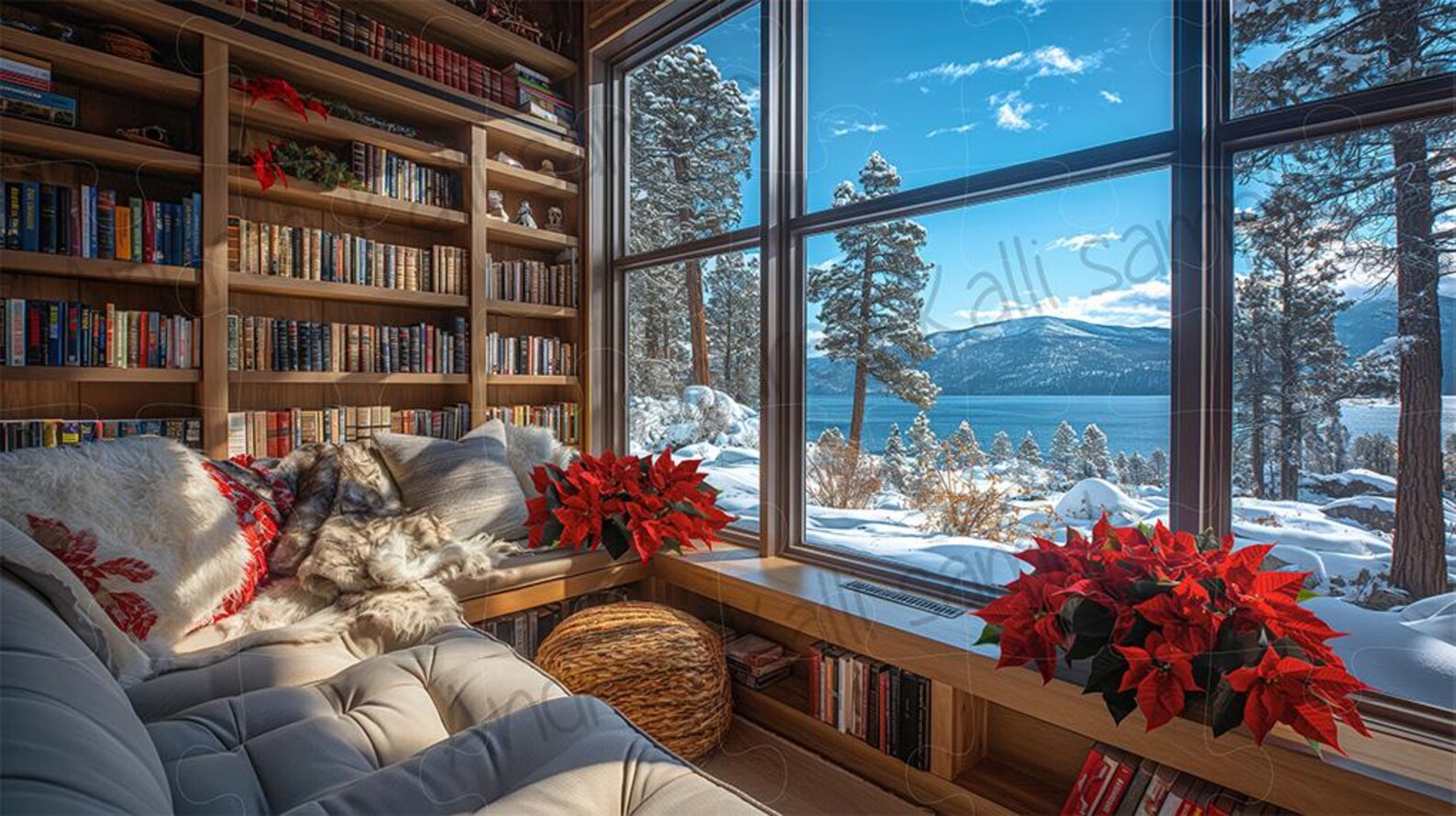 4K Zoom Christmas Virtual Background, Scenic Backdrop for Zoom ...