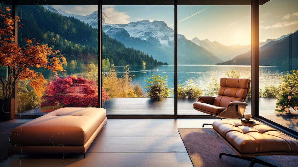 Virtual Home Office Background for Presentations and Work From Home ...