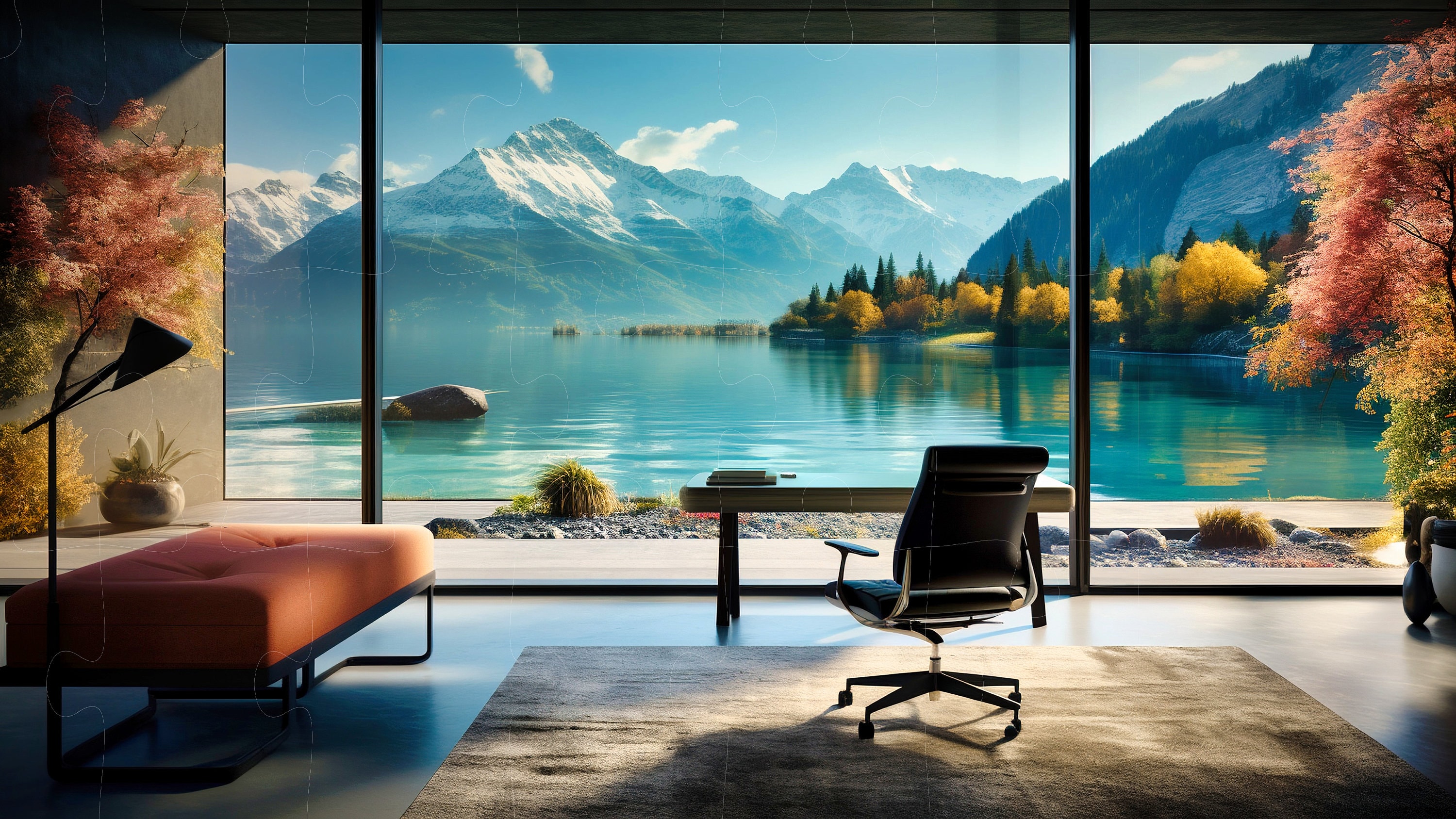 Virtual Home Office Background for Presentations and Work From Home ...