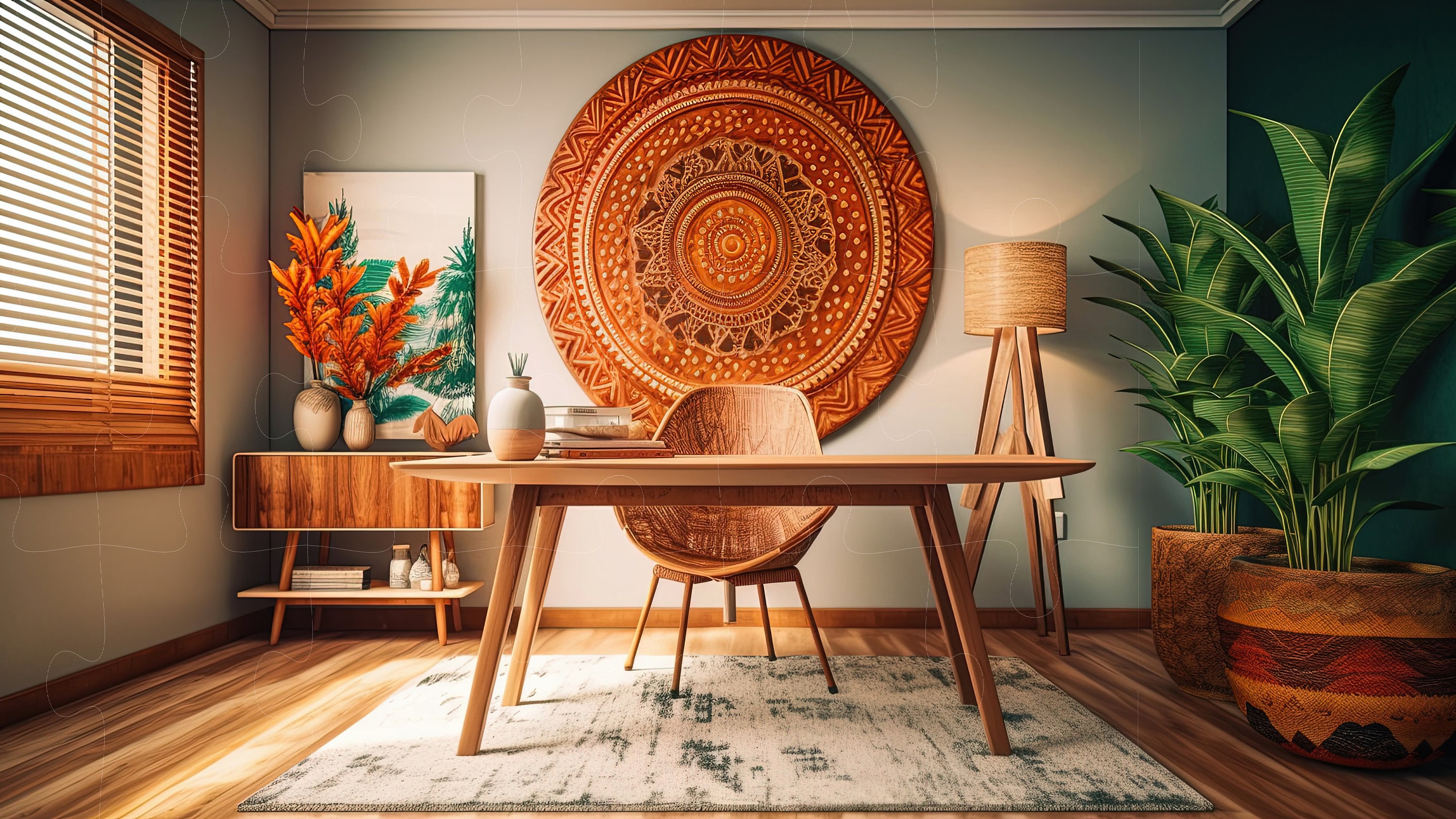 Virtual Home Office Background for Presentations and Work From Home ...