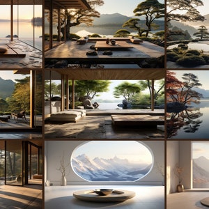 Relaxing Zen Space Backgrounds for Zoom Meetings, Online Presentations ...