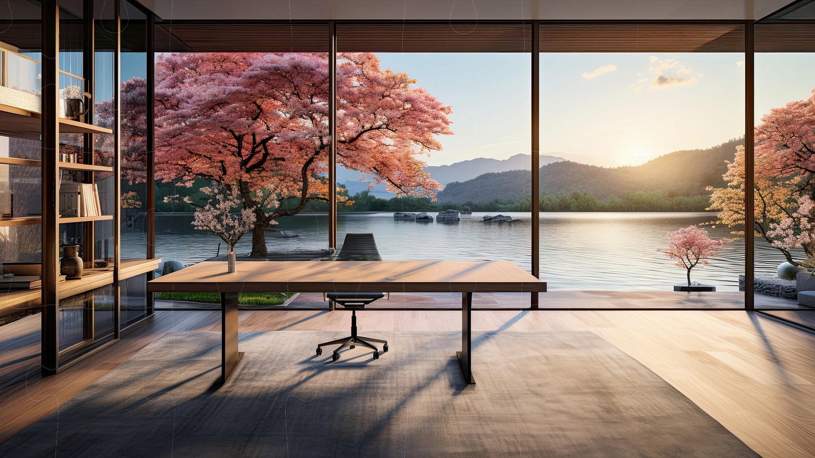 Virtual Home Office Background for Presentations and Work From Home ...