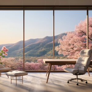 Virtual Home Office Background for Presentations and Work From Home ...