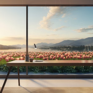 Virtual Home Office Background for Presentations and Work From Home ...