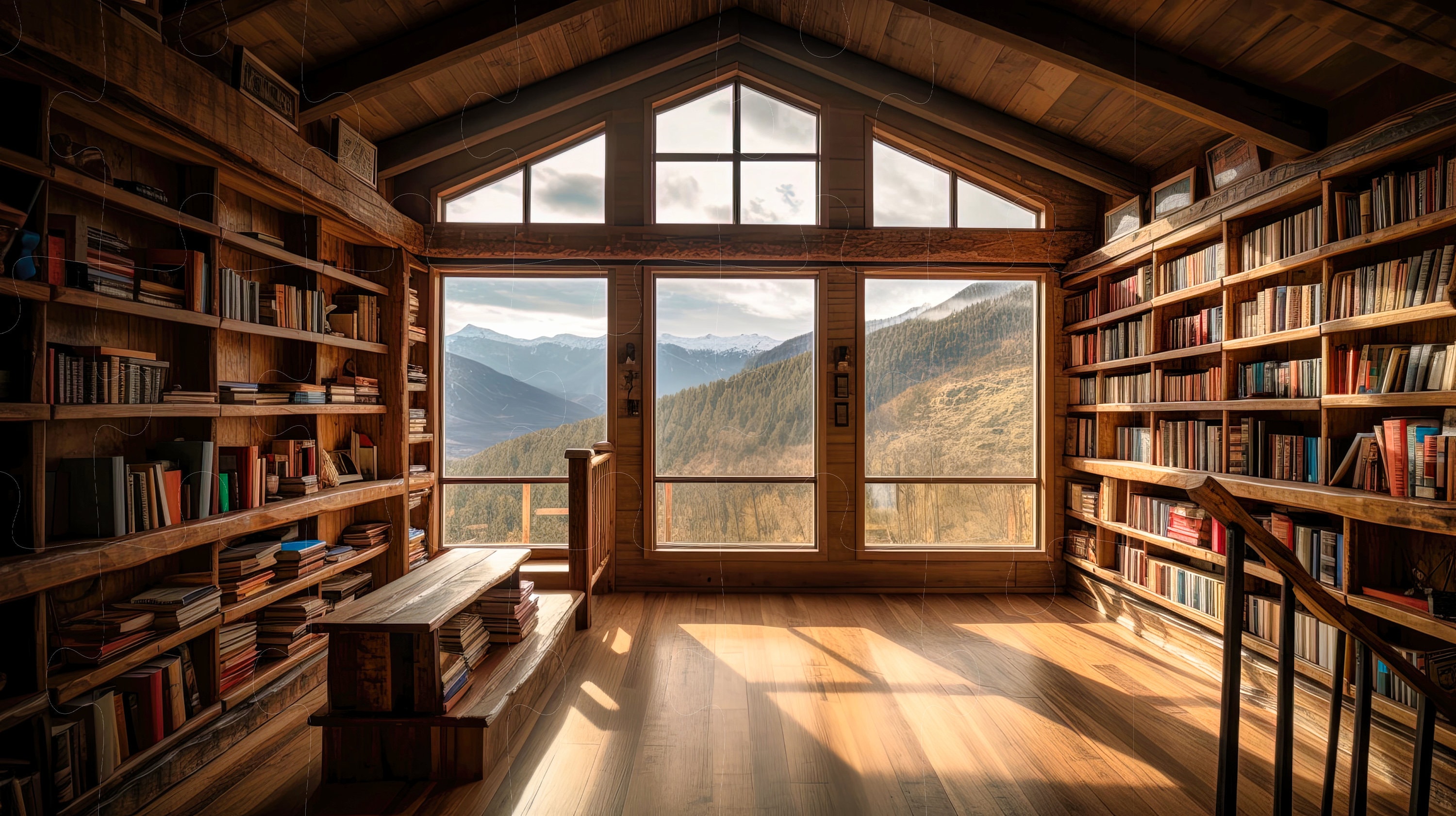 4K Scenic Zoom Virtual Background, Bookcase for Zoom, Backdrop ...