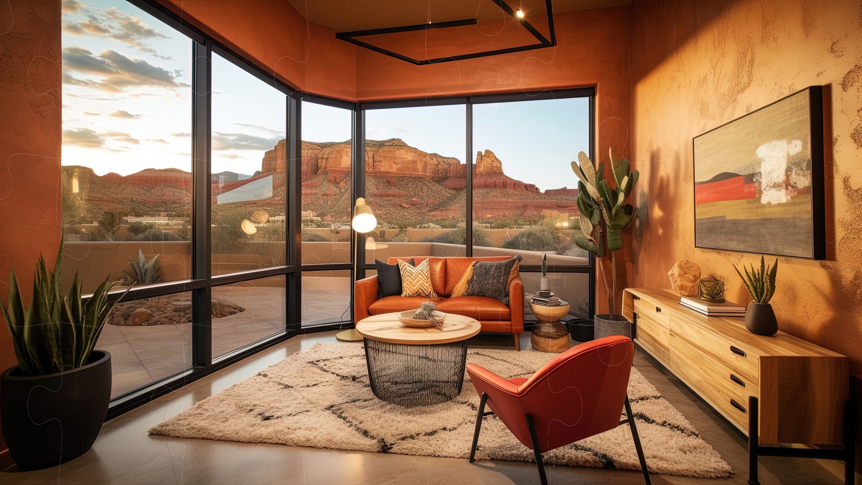 Virtual Home Office Background for Presentations and Work From Home ...