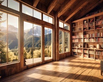 4K Scenic Zoom Virtual Background Office, Microsoft Teams With Fall ...