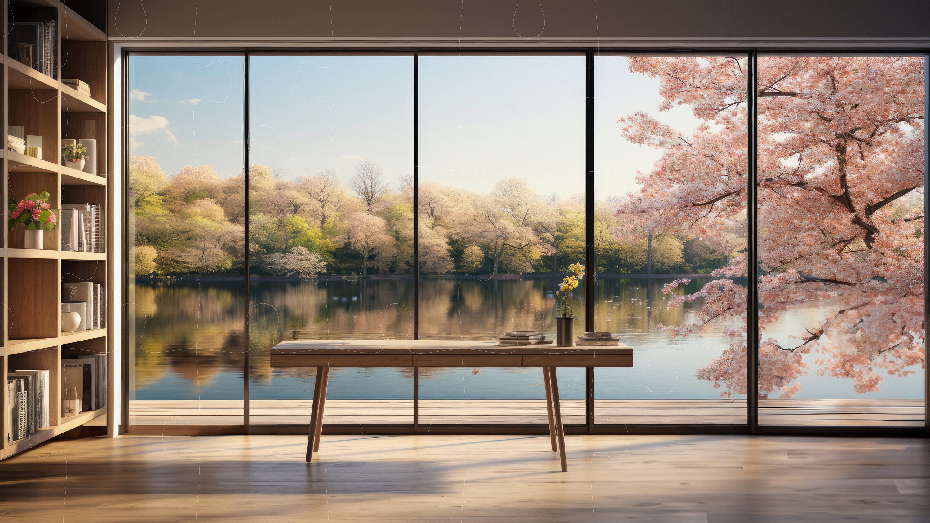 Virtual Home Office Background for Presentations and Work From Home ...