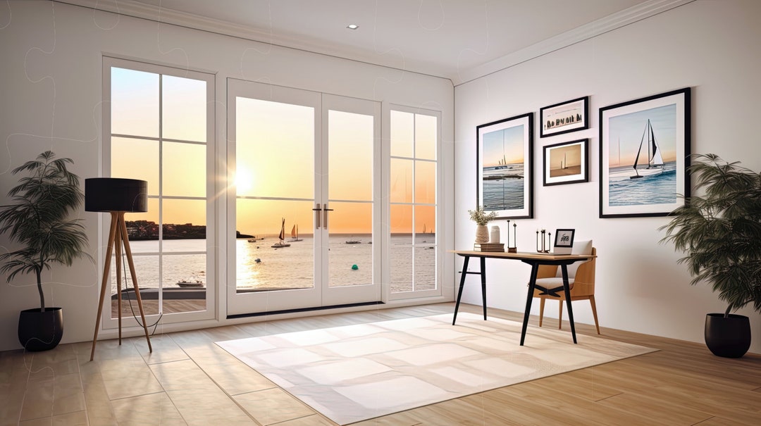 Virtual Home Office Background for Presentations and Work From Home ...