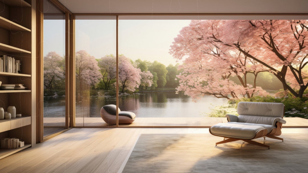 Virtual Home Office Background for Presentations and Work From Home ...