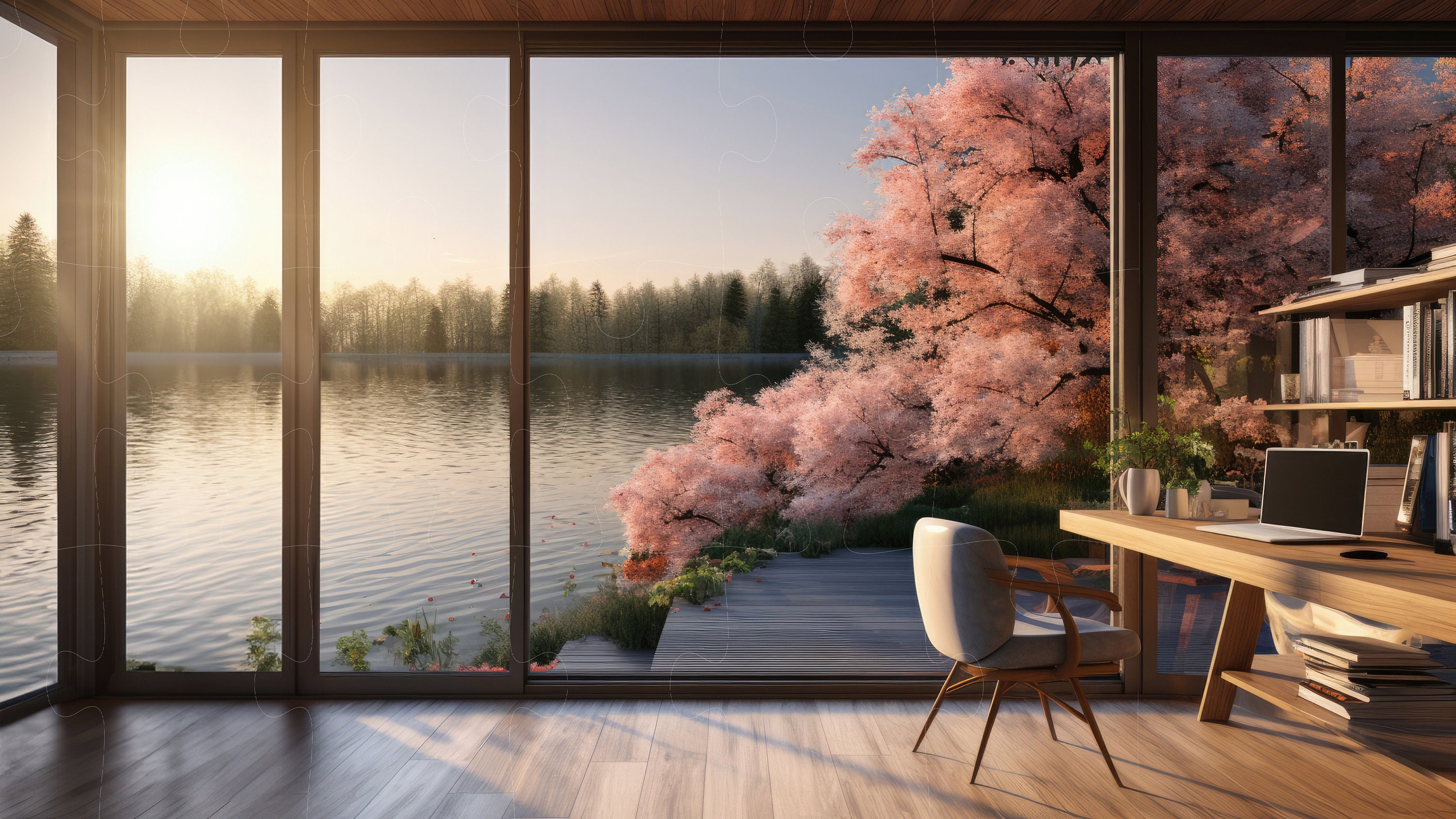 4K Scenic Zoom Virtual Background, Backdrop for Zoom, Backdrop Virtual ...