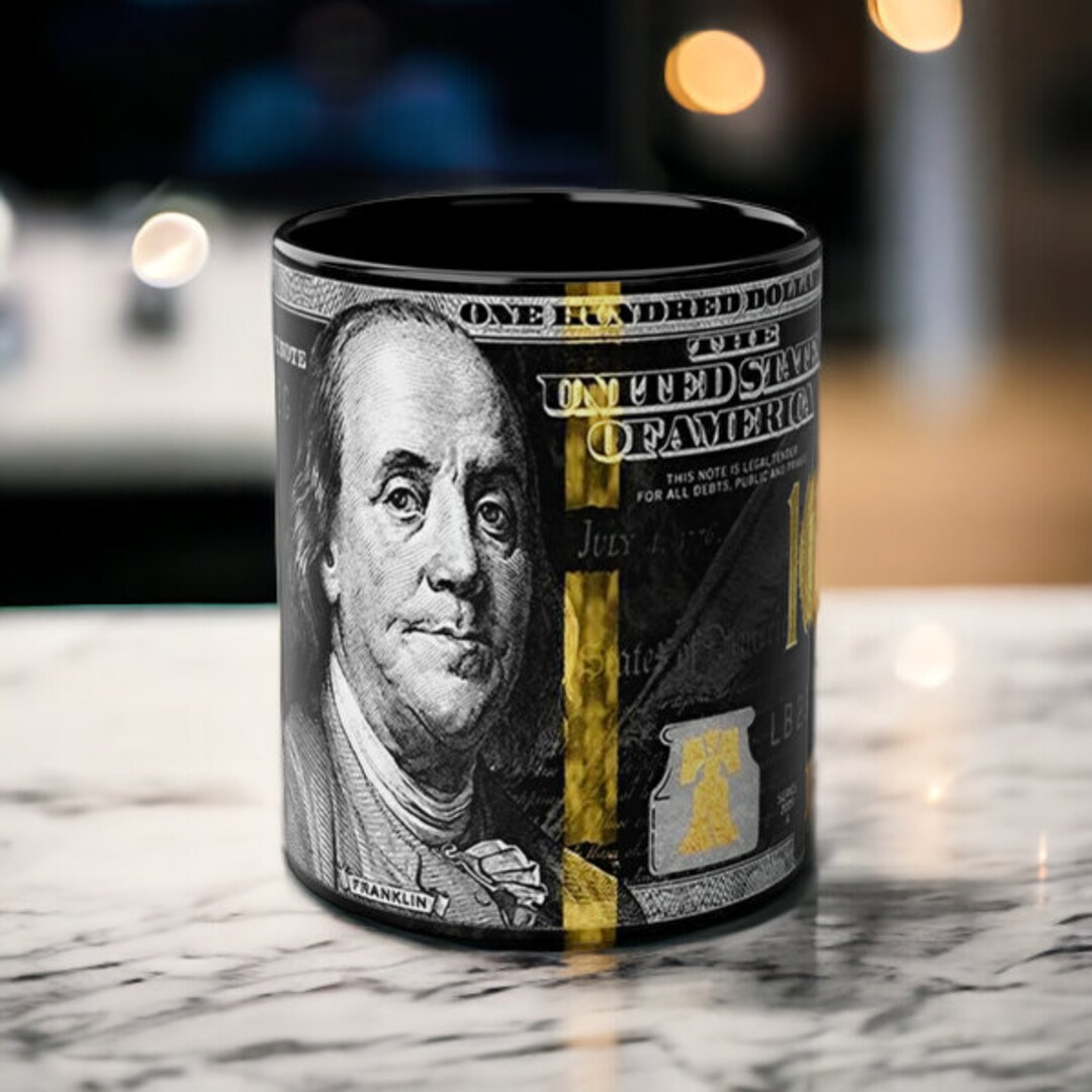 Custom Design 100 Dollars Themed Ceramic Mug Unique Coffee Cup 325ml - Etsy