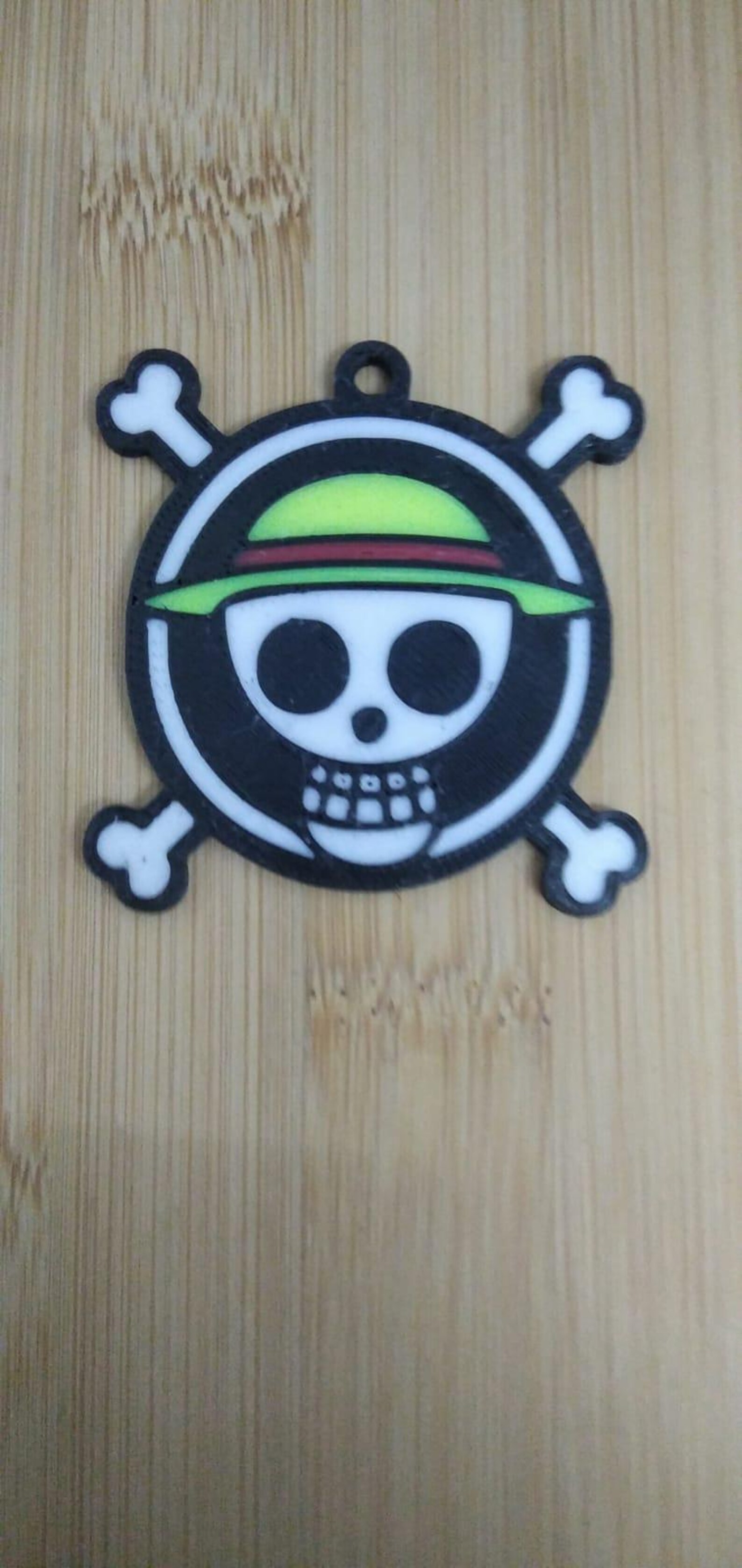ONE PIECE Skull Keychain Luffy Flag Keychain - Etsy