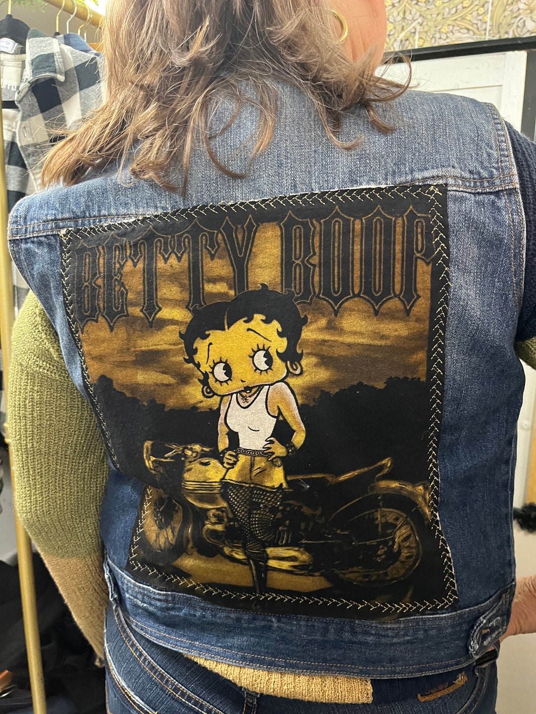 Betty Boop Motorcycle Rider Vest - Etsy
