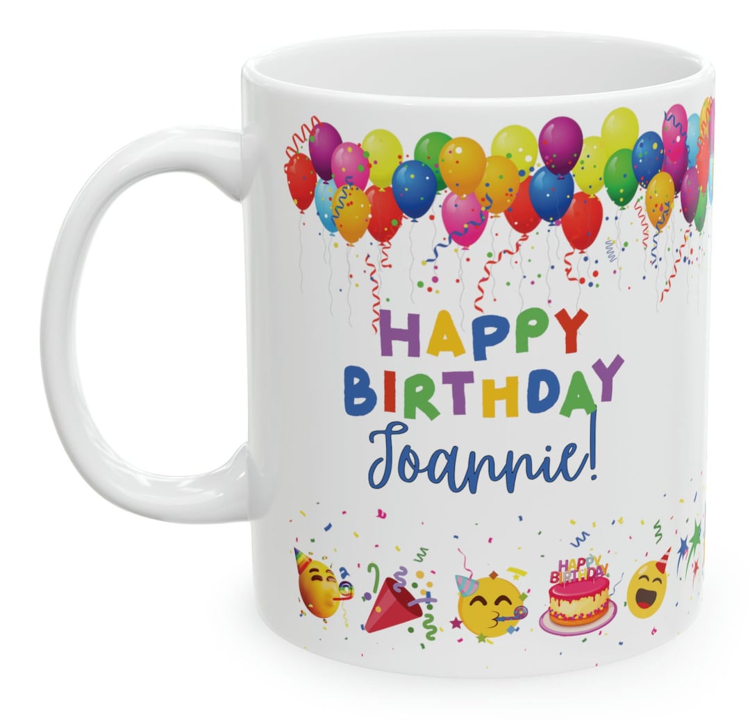 Personalized Birthday Mug, happy Birthday Mug, Birthday Gift, Birthday ...