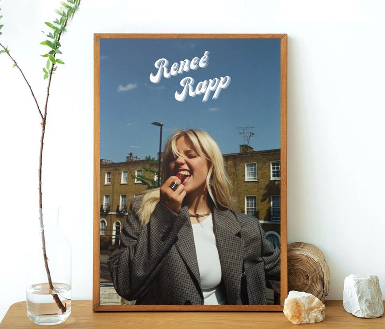 Renee Rapp Satin Poster, Renee Rapp Talk Too Much Print Art, Renee Snow ...