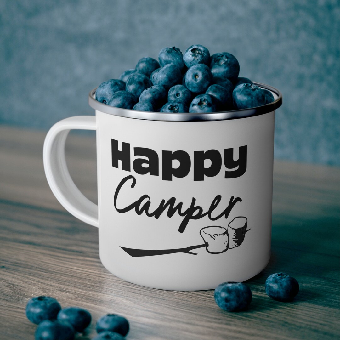 Happy Camper Mug, Happy Camping Cup, Campfire Mug, Marshmallow Gift ...