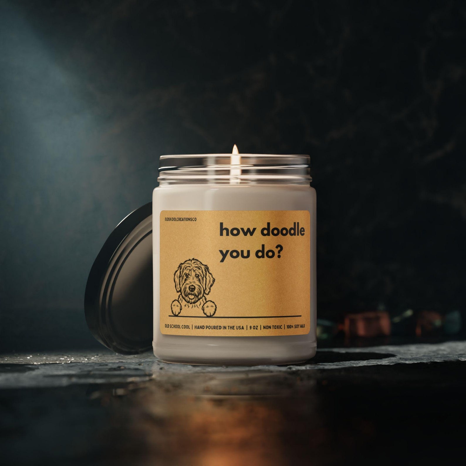Goldendoodle Candle - 'how Doodle You Do?' | Cute Dog Gift for Doodle ...