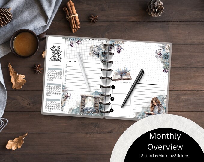 January Monthly Overview/printable & Digital/happy Planner - Etsy