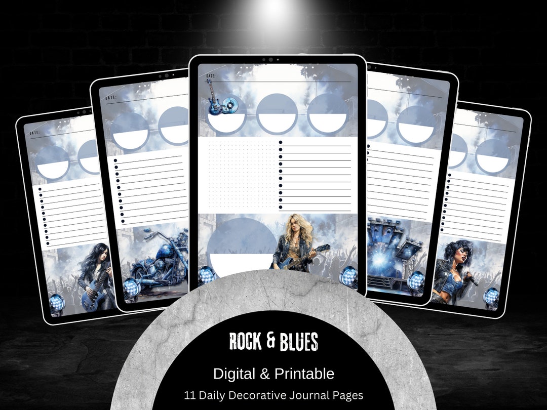 11 Daily Decorative Journal Pages/digital and Printable/hp Big and ...