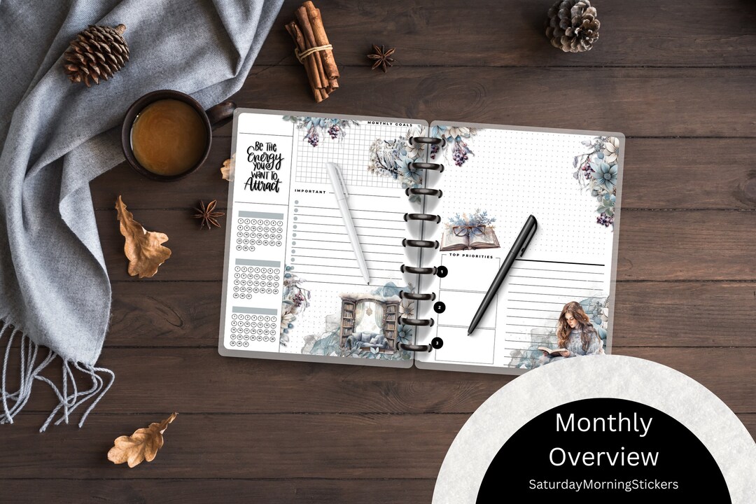 January Monthly Overview/printable & Digital/happy Planner - Etsy