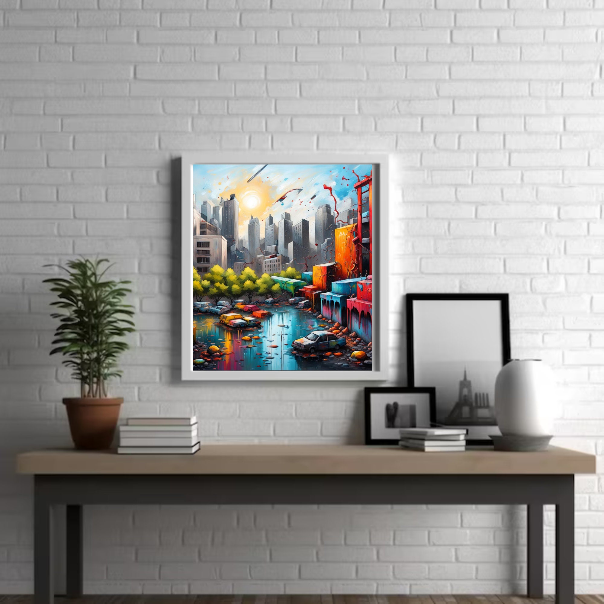 GRAFFITI POSTER Pop Culture Spray Paint Wall Art Colorful Urban ...