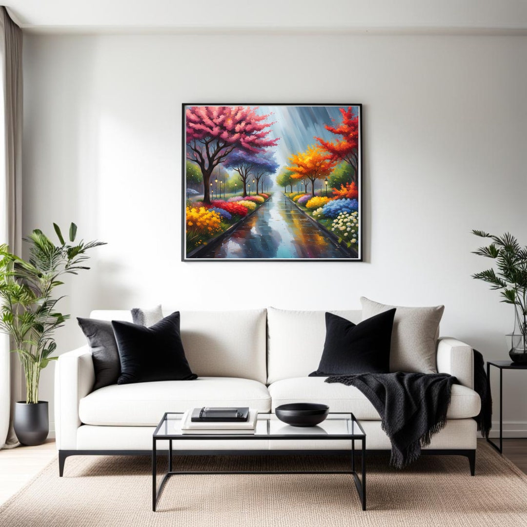 Colorful Impressionist Printable Wall Art, Digital Print, Eye Catching ...