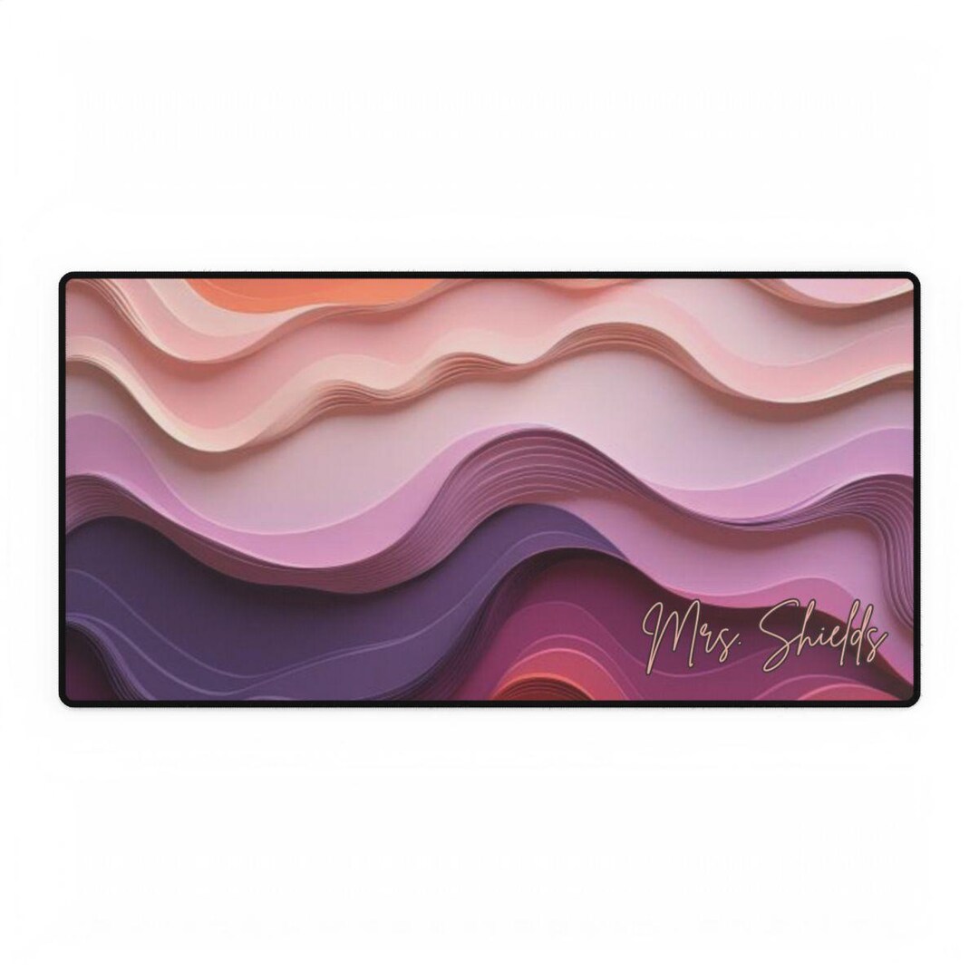 Desk Mats, Gradient Design, Pantone, Purple, Peach Fuzz, Pink, Trendy ...