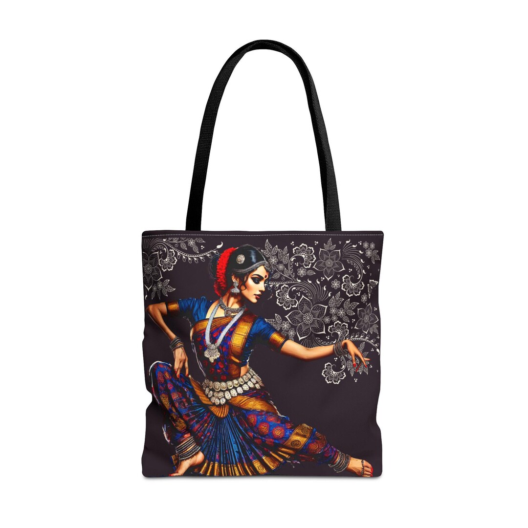 Custom Text Bharatnatyam Dance Tote, Arangetram Gifts, Carnatic South ...