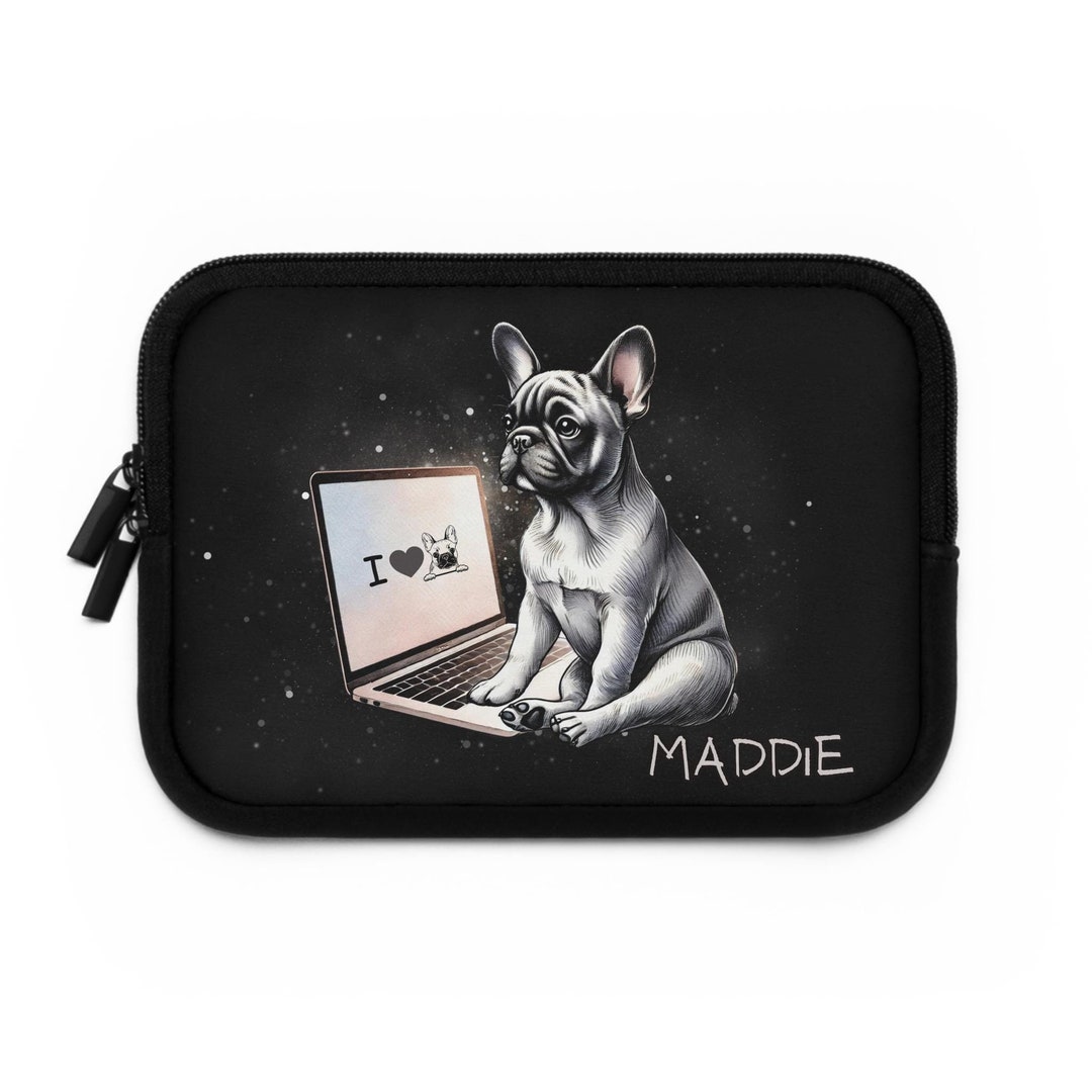 Custom Laptop Sleeve French Bulldog Frenchie Puppy Dog Lover Mama ...