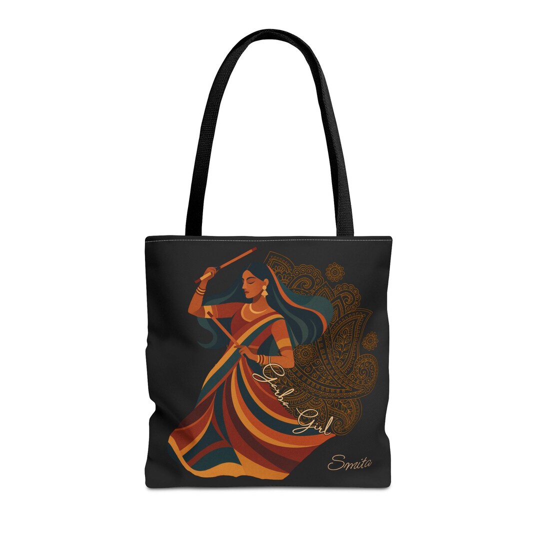 Custom Text Desi South Asian Indian Tote Bag, Guju Gujju Gujarati Gifts ...